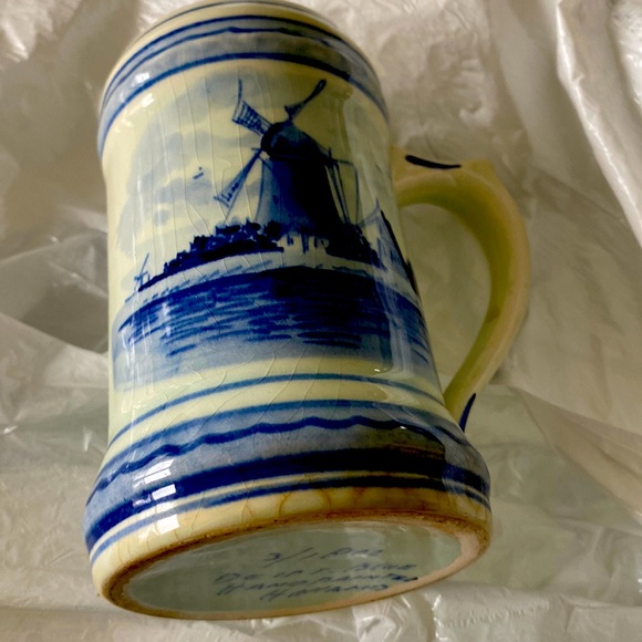 Kitchen | Delft Mug Tankard Windmill Made In Holland Hand Painted ...